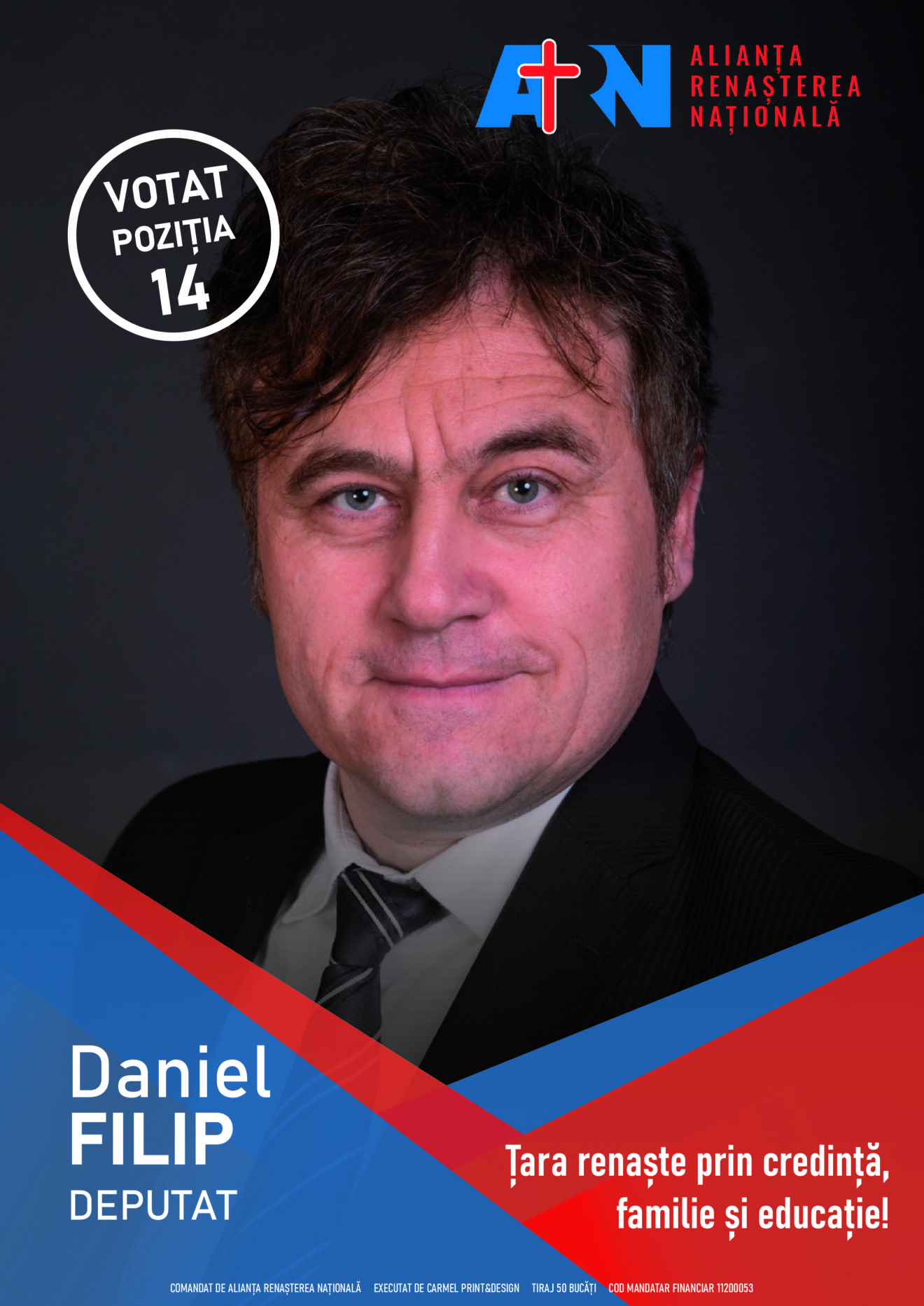 Daniel Filip, candidat al Alianței Renașterea Națională la Camera Deputaților - NewsAr.ro