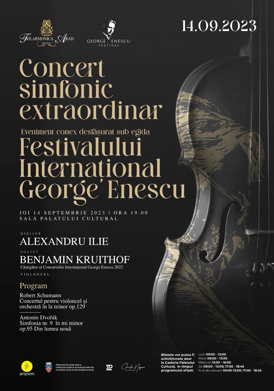 Concert extraordinar al violoncelistului Benjamin Kruithof cu ...