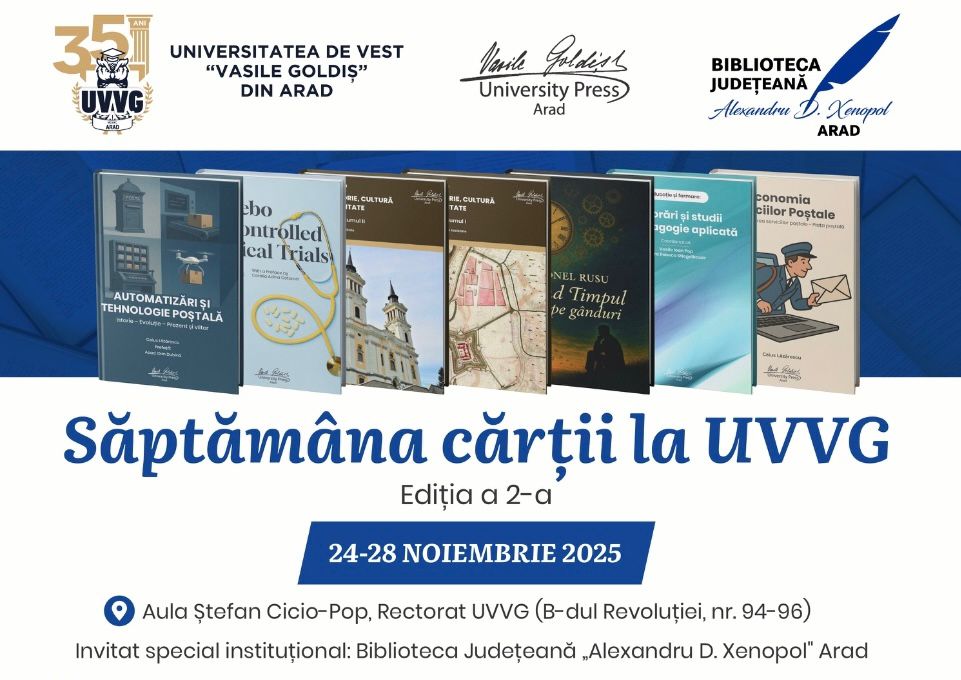 „Săptămâna Cărții” la Universitatea de Vest „Vasile Goldiș” din Arad ...